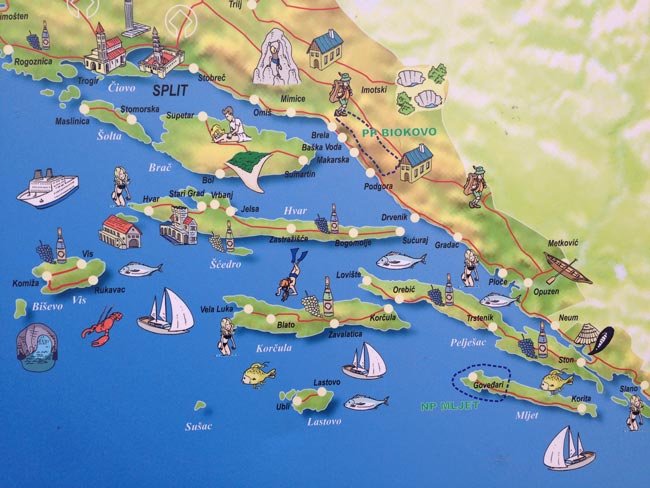 Bus Supetar Bol island Brac Croatia